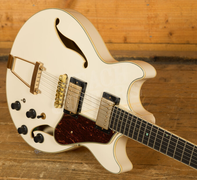 Ibanez AM Artcore Expressionist | AMH90 - Ivory