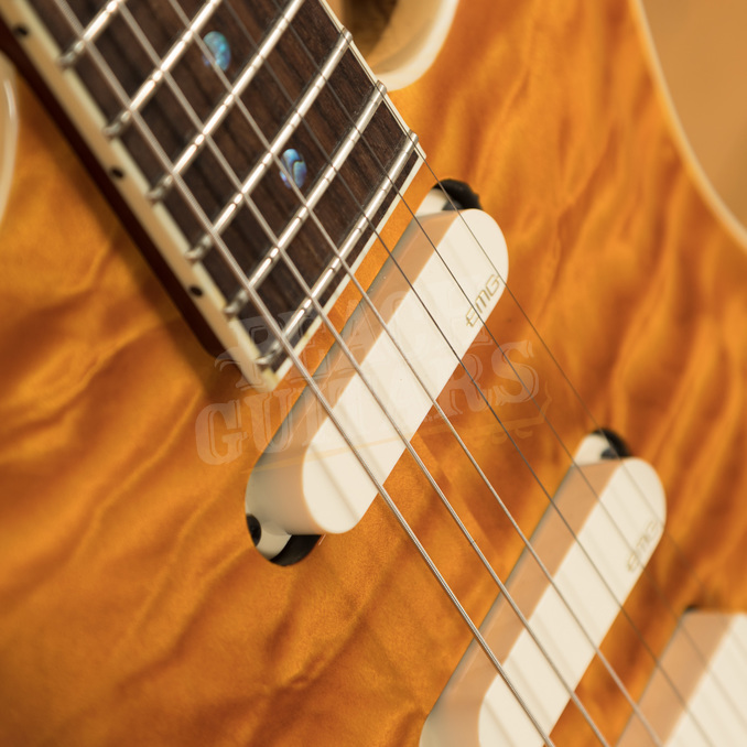 Suhr Carve Top Standard Knopfler Spec - Peach Guitars