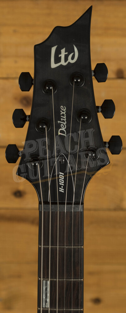 ESP LTD H-1001 QM See Thru Black - Peach Guitars