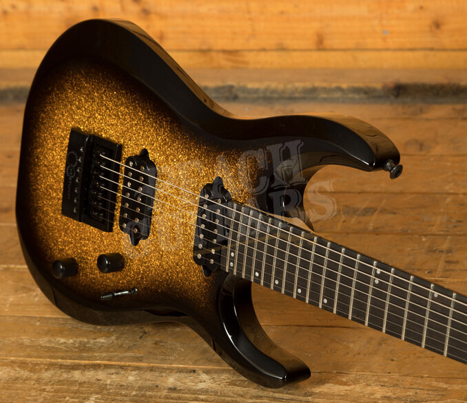 Jackson Pro Plus Series DK Modern EVTN7 | Ebony - Gold Sparkle