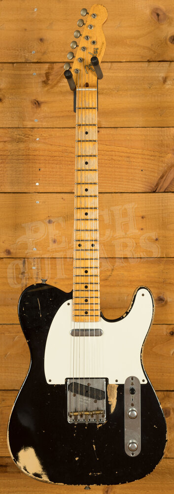 Fender Custom Shop '55 Telecaster Relic Black Over Desert Sand Used