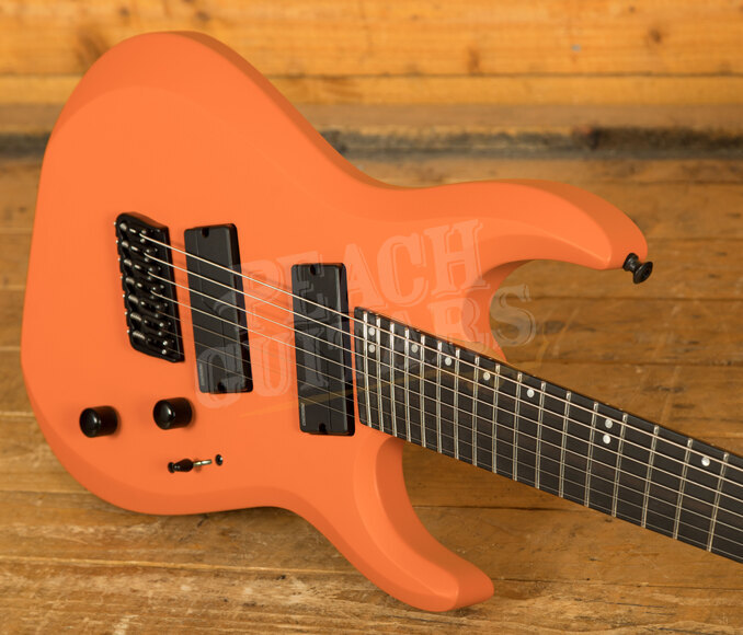 Jackson Pro Plus Series DK Modern HT7 MS | Ebony - Satin Orange Crush