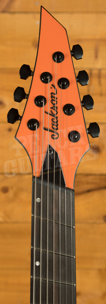 Jackson Pro Plus Series DK Modern HT7 MS | Ebony - Satin Orange Crush