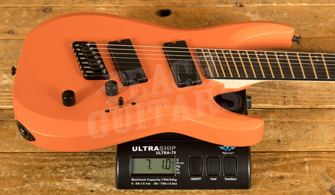 Jackson Pro Plus Series DK Modern HT7 MS | Ebony - Satin Orange Crush