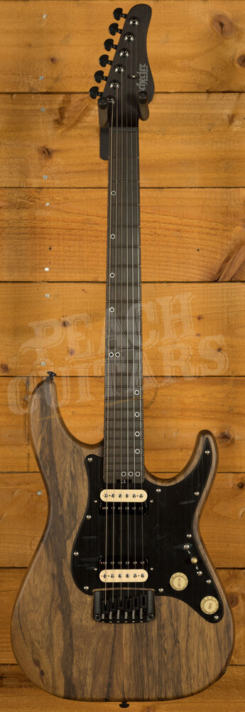 Schecter Sun Valley Super Shredder Exotic HT Black Limba | Natural Satin