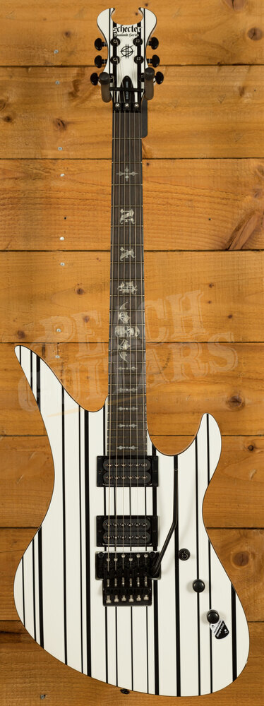 Schecter Synyster Standard | Gloss White w/Black Pinstripes