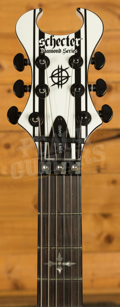Schecter Synyster Standard | Gloss White w/Black Pinstripes