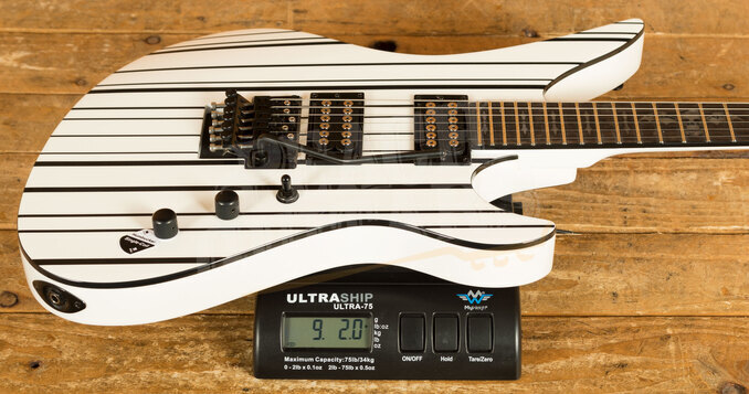 Schecter Synyster Standard | Gloss White w/Black Pinstripes
