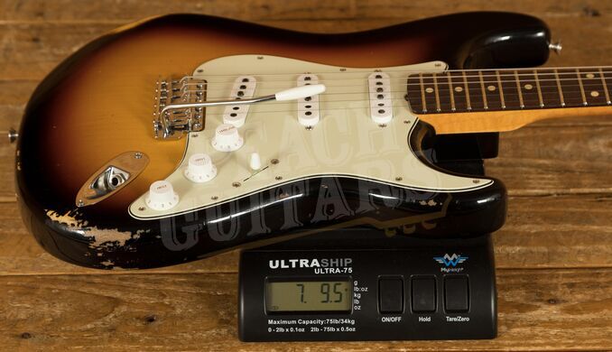 Fender Custom Shop '59 Strat Relic/CC Hardware 3 Tone Sunburst