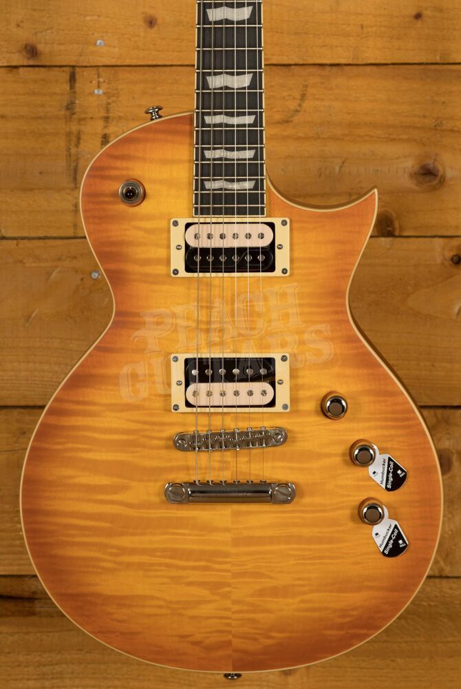 ESP LTD EC-1000T FM Honey Burst with Fluence Pickups - Peach Guitars