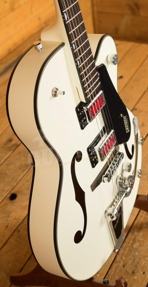 Gretsch G5410T EMTC HLW SC RAT MATWHT - Peach Guitars