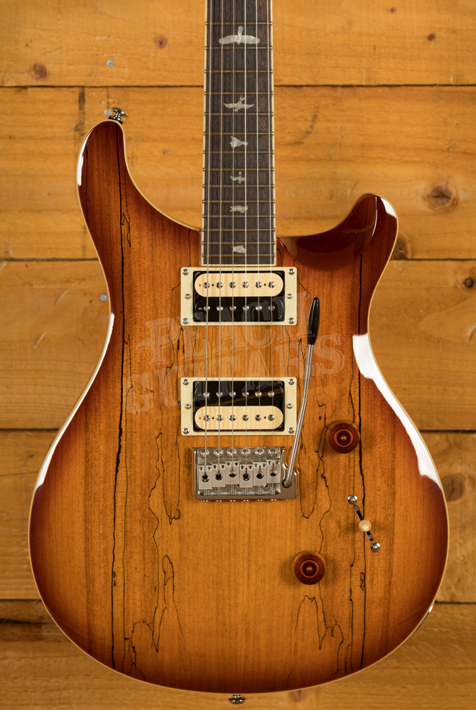 PRS SE Custom 24 Spalted Maple Vintage Sunburst - Peach Guitars