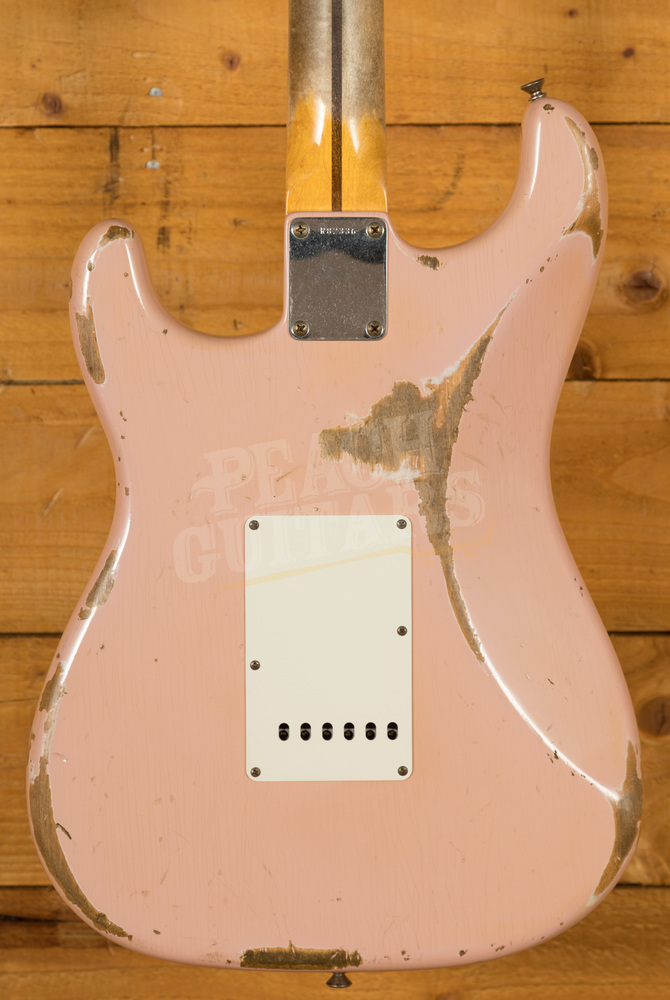 Fender Custom Shop 56 Relic Strat Shell Pink Used - Peach Guitars