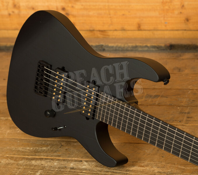ESP LTD AW-7 Baritone | Baritone - 7-String - Open Grain Black Satin