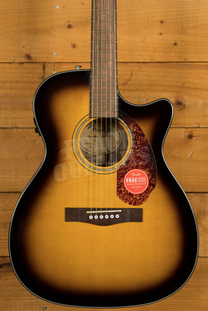 Fender CC-140SCE Concert SB w/case - Peach Guitars