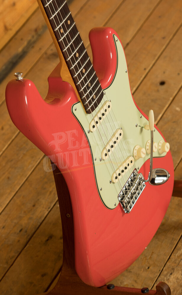 Fender Custom Shop Ltd 64 Stratocaster Journeyman Faded Aged Fiesta Red ...