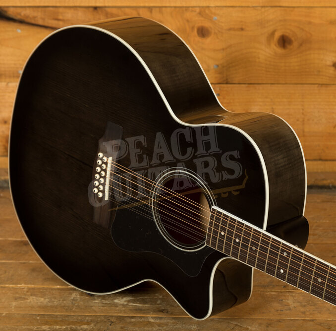 Guild F-2512CE Deluxe | 12-String - Electro - Transparent Black Burst