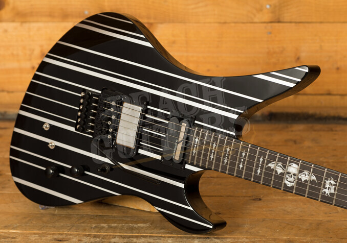Schecter Synyster Gates Custom S Black/Silver - Peach Guitars