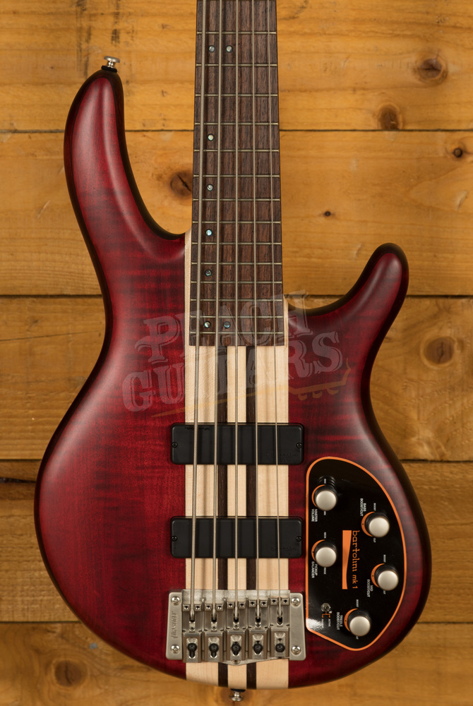 Cort A5 Plus, Open Pore Black Cherry - Peach Guitars