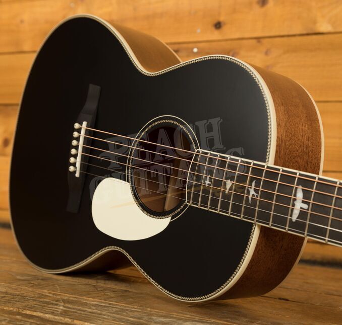 PRS SE Parlor P20 - Satin Black Top - Peach Guitars