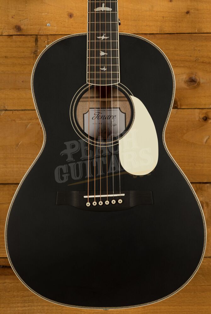 PRS SE Parlor P20 - Satin Black Top - Peach Guitars