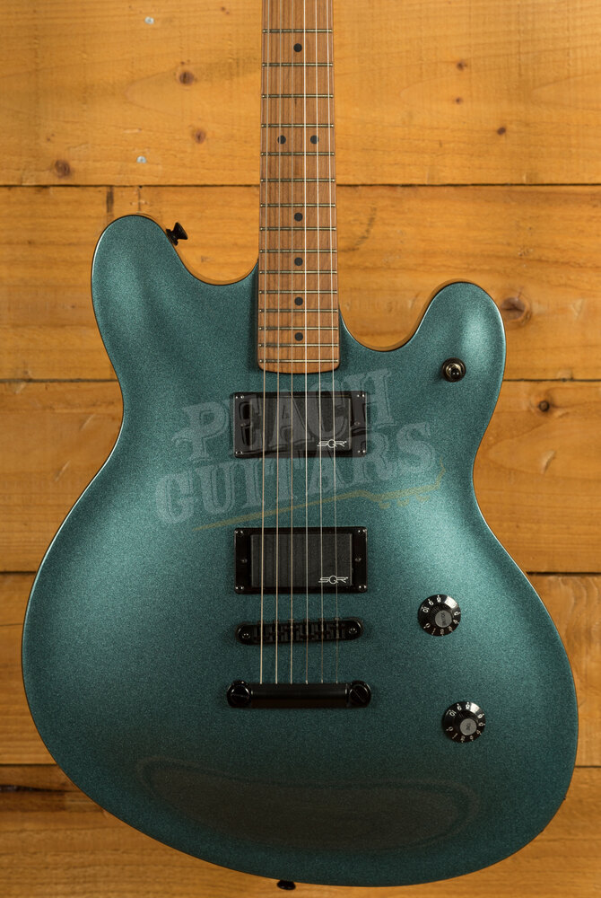 Squier Contemporary Active Starcaster | Roasted Maple - Gunmetal Metallic