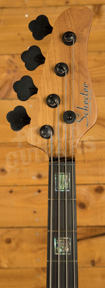Schecter Bass Model-T 4 Exotic Black Limba | Natural Satin