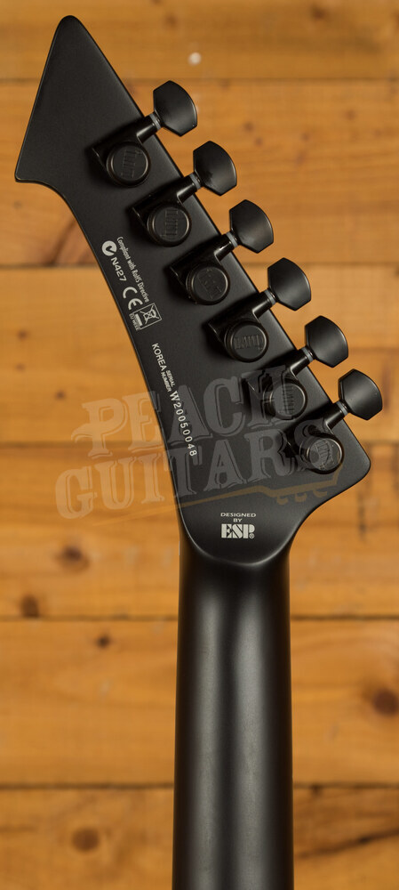 ESP LTD James Hetfield SNAKEBYTE Black Satin - Peach Guitars