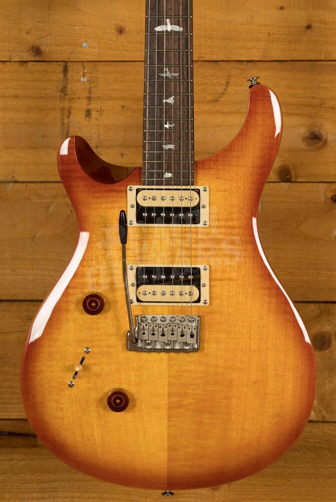 PRS SE Custom 24 Left Handed Vintage Sunburst - Peach Guitars