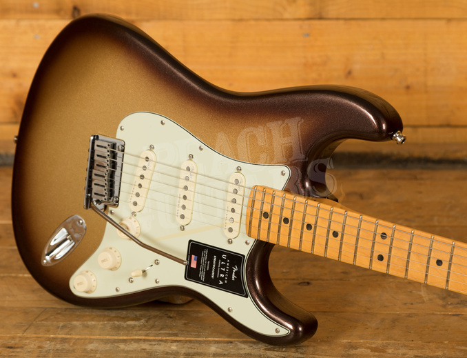 Fender American Ultra Stratocaster Mocha Burst - Peach Guitars