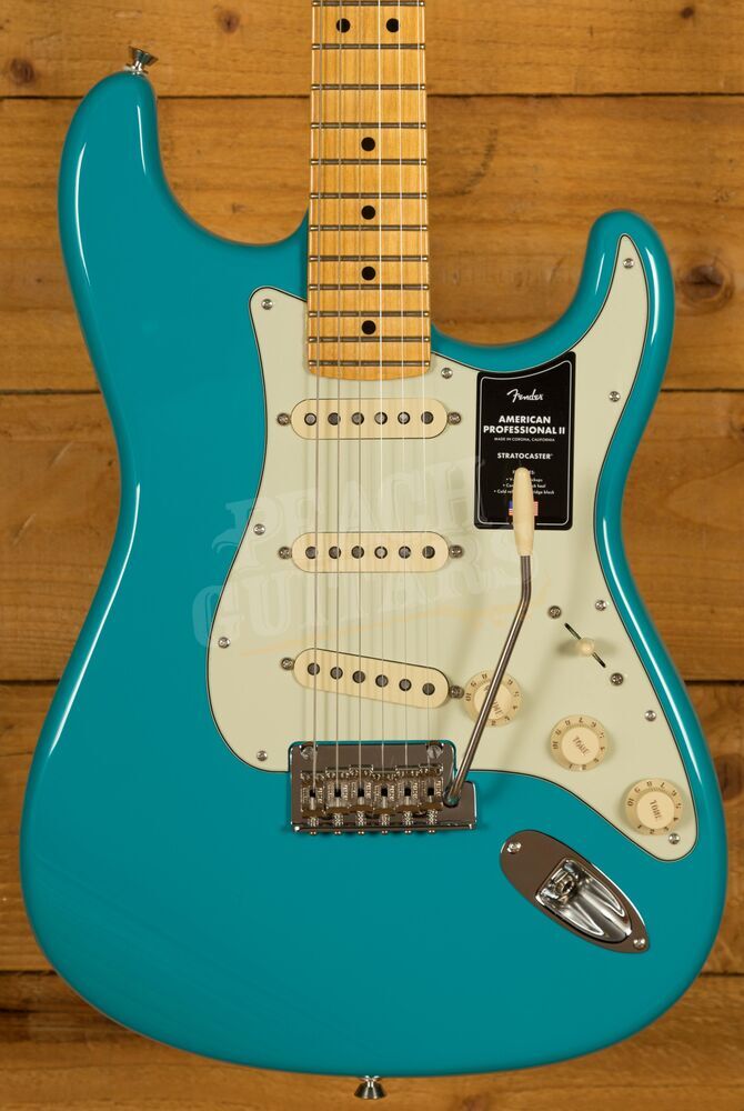 Fender Professional II Stratocaster Miami Blue Maple - Peach Guitars