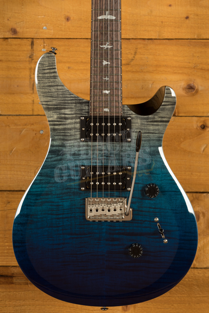PRS SE Ltd Edition Custom 24 Charcoal Blue Fade - Peach Guitars