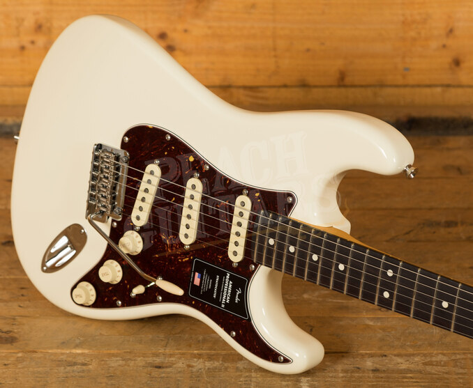 Fender Professional II Stratocaster Olympic White Rosewood - Peach Guitars
