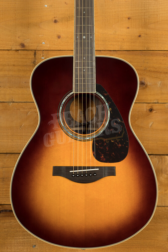 Yamaha LS6 ARE - Brown Sunburst Electro/acoustic with Hard Bag - Peach ...