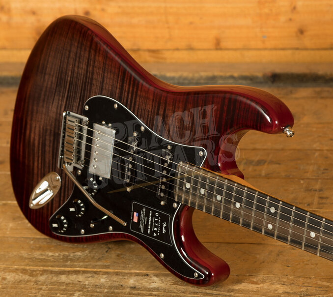 Fender Limited Edition American Ultra Stratocaster HSS | Streaked Ebony ...