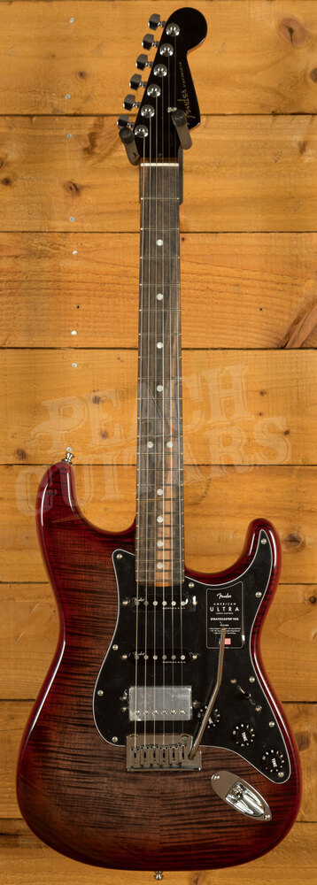Fender Limited Edition American Ultra Stratocaster HSS | Streaked Ebony ...