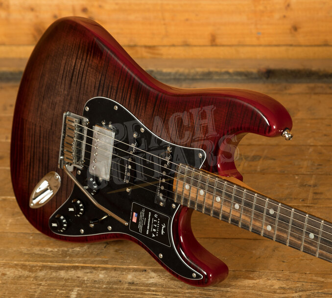 Fender Limited Edition American Ultra Stratocaster HSS | Streaked Ebony ...