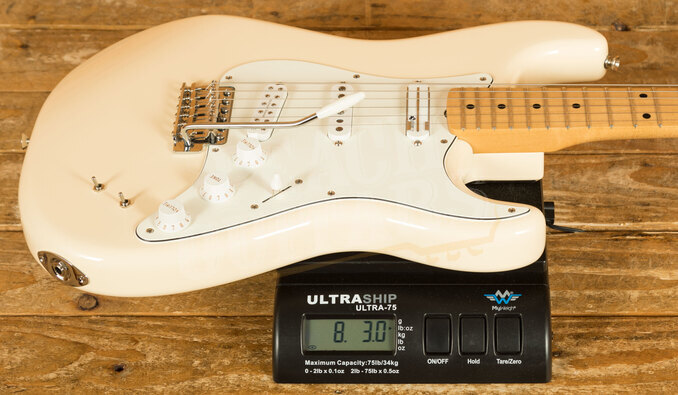 Fender EOB Sustainer Stratocaster | Maple - Olympic White - Used