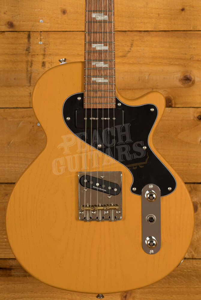 Cort Sunset TC Open Pore Mustard Yellow - Peach Guitars
