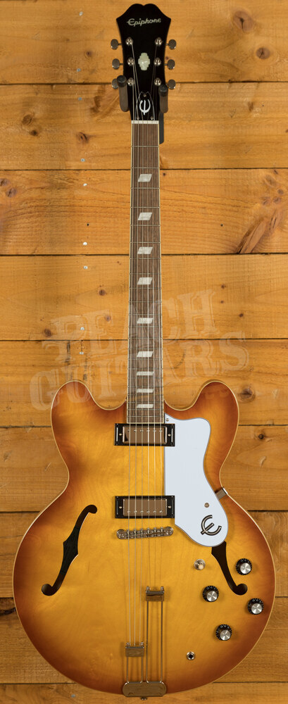 Epiphone Riviera (Frequensator Tailpiece) Royal Tan - Peach Guitars