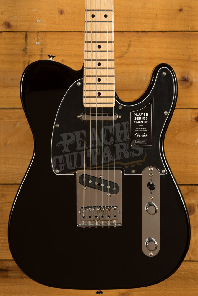Fender Player Tele Maple Neck Black - Peach Guitars