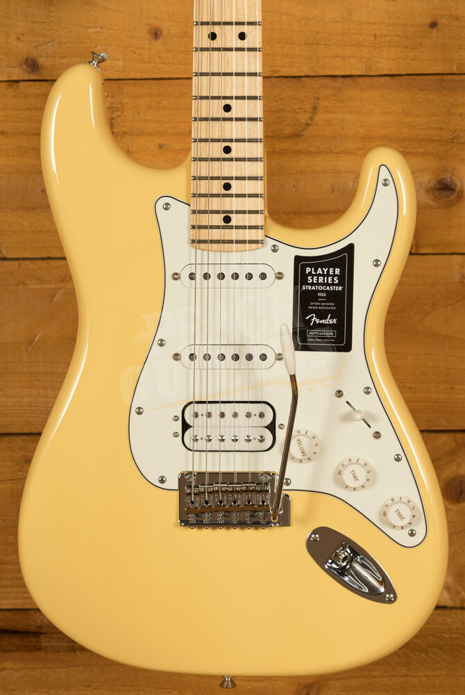 Fender PlayerSeries Strat HSS Buttercream - Peach Guitars