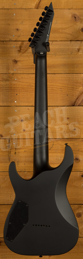 ESP LTD M-7B HT Black Metal Black Satin - Peach Guitars