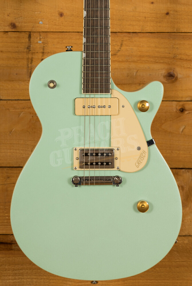 Gretsch G2215-P90 Streamliner JR Jet Mint Metallic - Peach Guitars