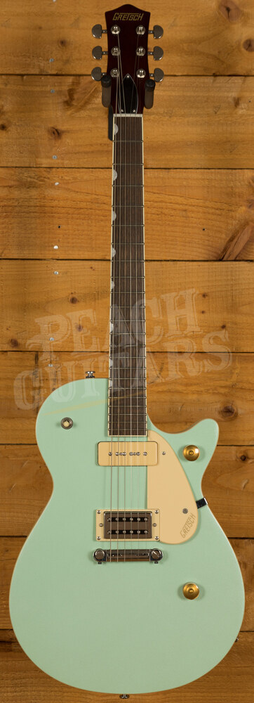 Gretsch G2215-P90 Streamliner JR Jet Mint Metallic - Peach Guitars