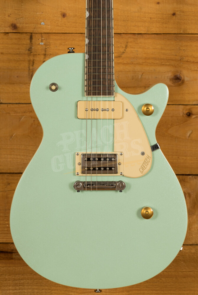 Gretsch G2215-P90 Streamliner JR Jet Mint Metallic - Peach Guitars