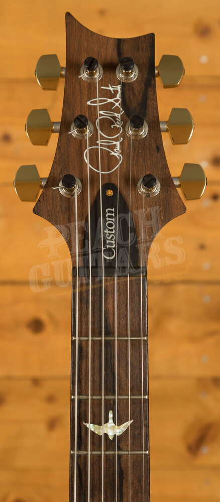 PRS Wood Library Custom 24 Quilt | Fire Red to Grey Black Fade - 10 Top ...