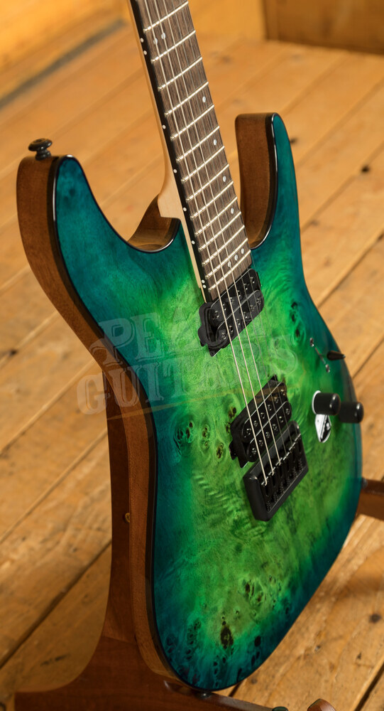 Schecter C-6 Pro Aqua Burst - Peach Guitars