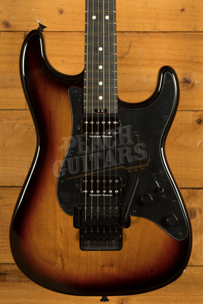 Charvel Pro-Mod So-Cal Style 1 HH FR E | Ebony - Three-Tone Sunburst