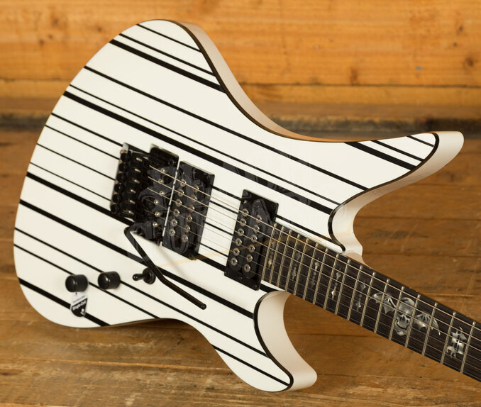 Schecter Synyster Standard | Gloss White w/Black Pinstripes